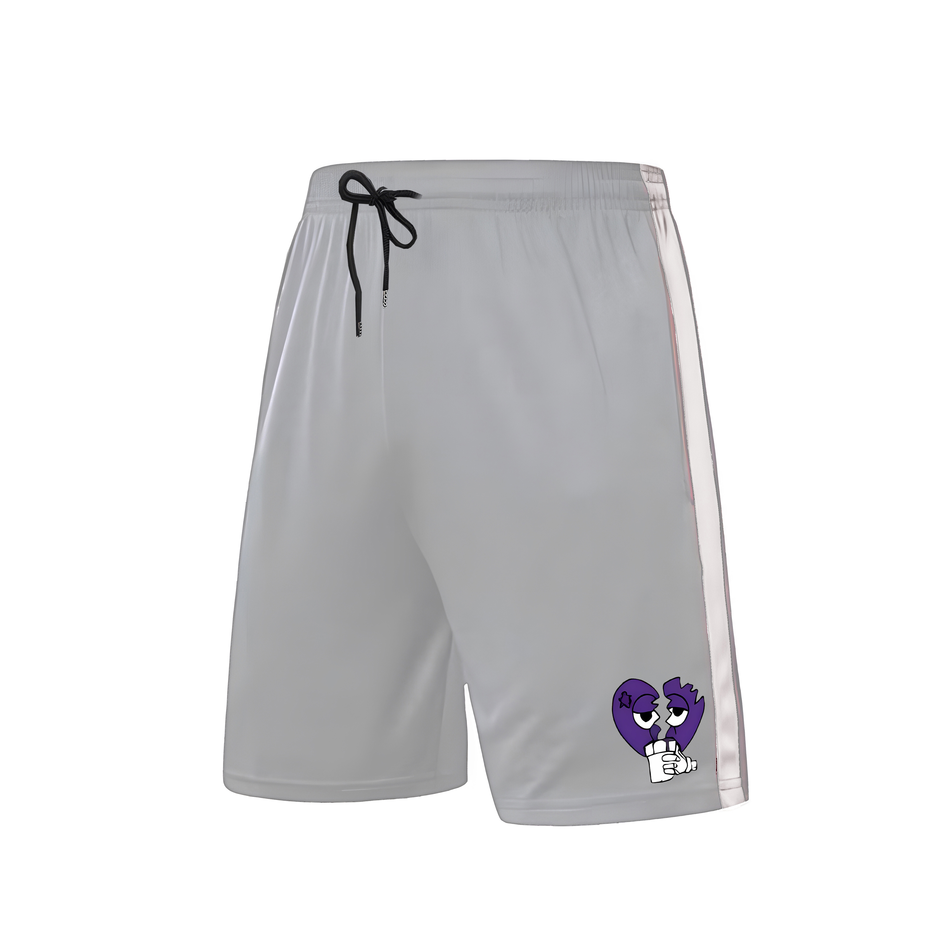 Heart Pattern Print Men's Plus Size Boxer Shorts Casual - Temu Australia