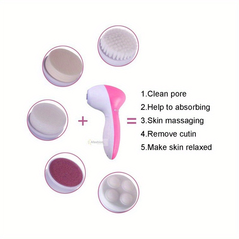 1 Electric Body Face Skin Brush Cleaner Set Kit - Temu United Kingdom