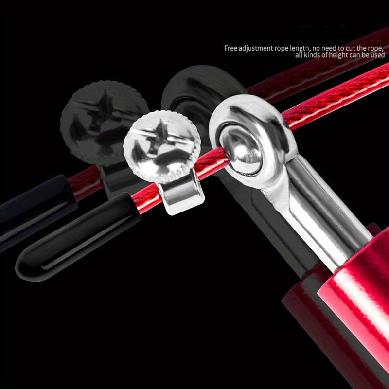 Steel Wire Skipping Rope Aluminum Handle Double Bearing - Temu New Zealand