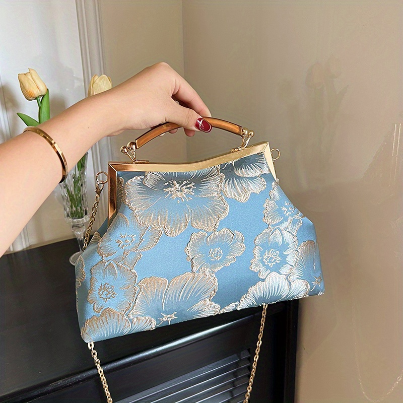 Elegant Cheongsam Style Crossbody Bag Shoulder Bag Floral - Temu ...