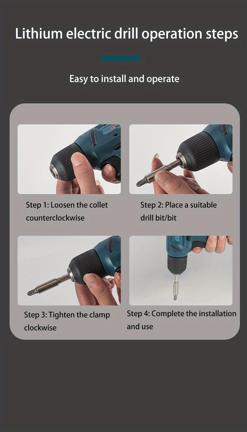 8v Screwdriver Usb Rechargeable - Temu