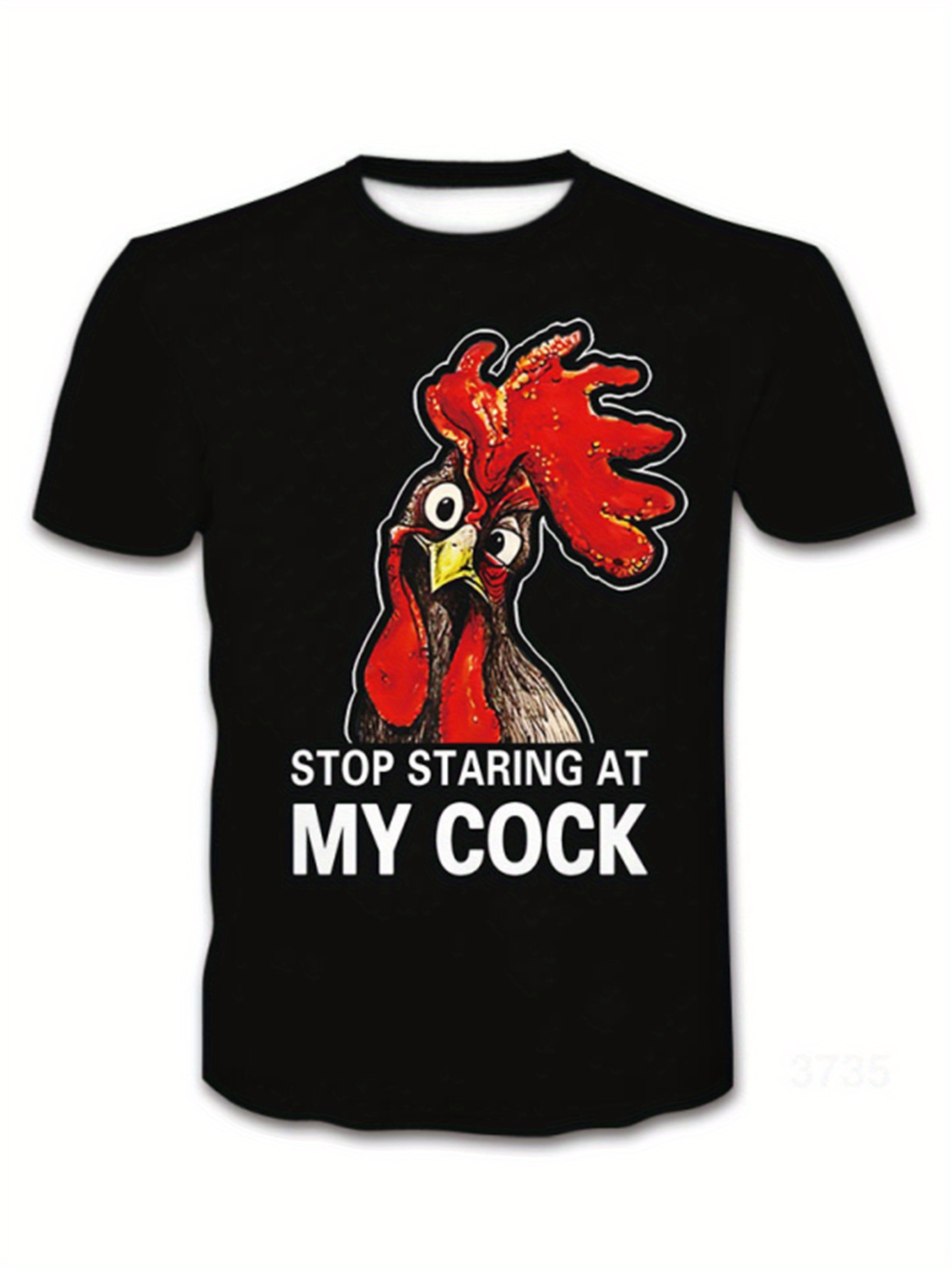 Plus Size Men's 3d Rooster/us Flag Graphic Print T shirt - Temu Canada