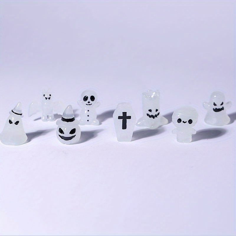 Decor Mini Luminous Ghost Ornament Halloween Decoration - Temu Australia