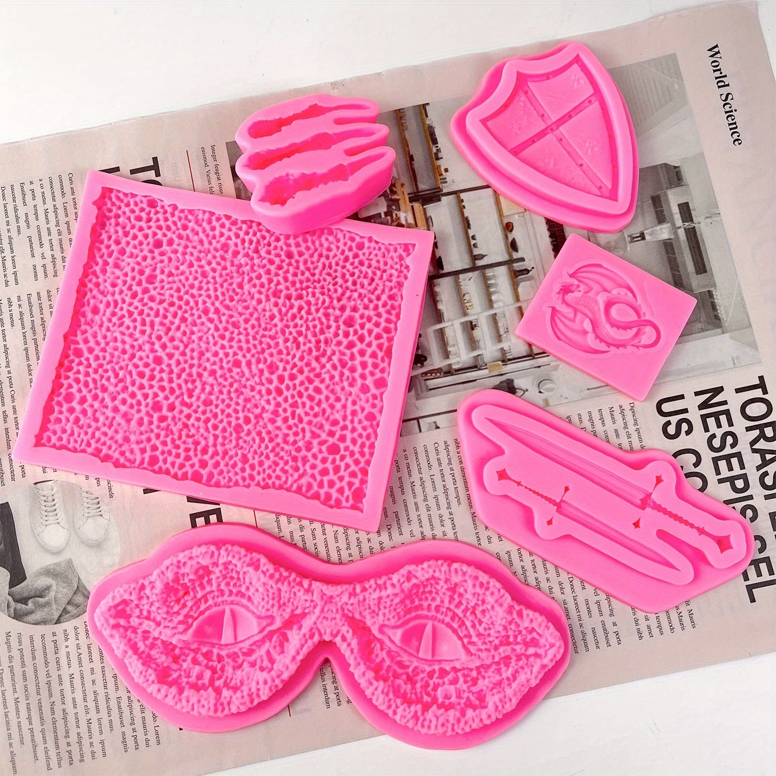 Fantasy Dragon Silicone Mold Set: Dragon Eye - Temu