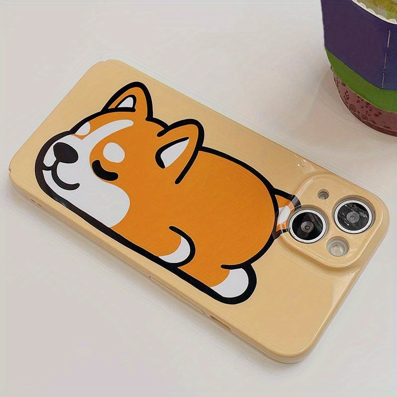 Phone Case Pc Material Cute Panda Corgi Design - Temu Netherlands