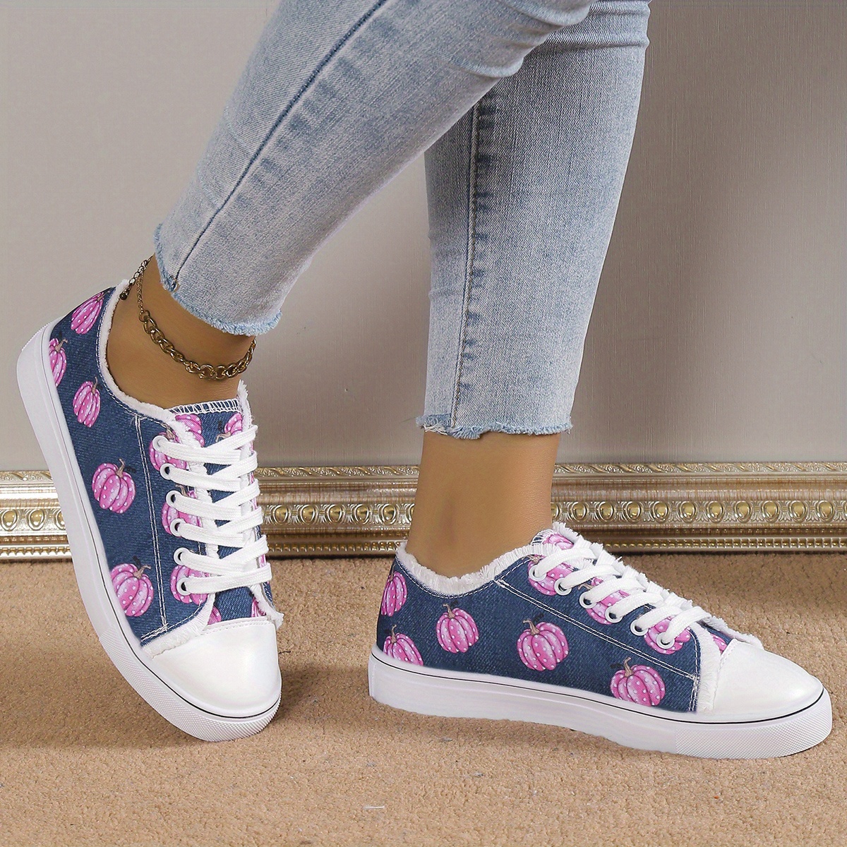 Pattern Toe Low Top - Temu