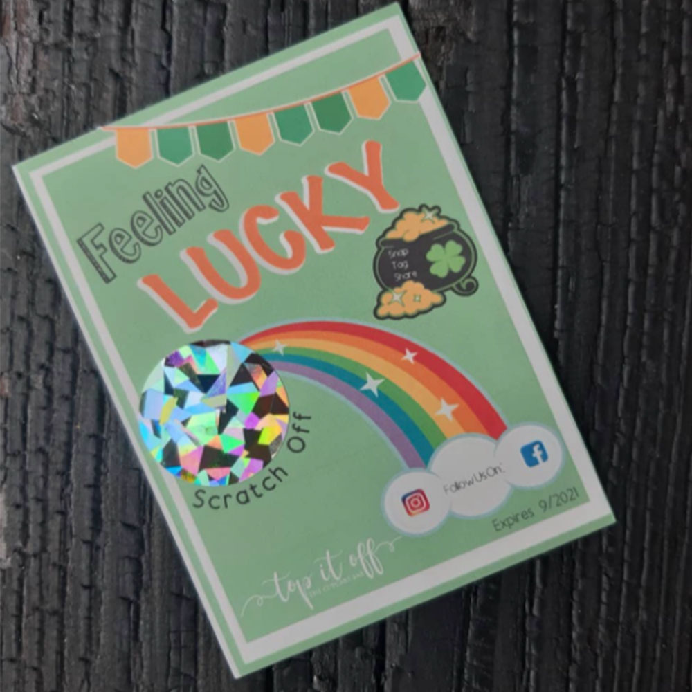 Holographic Shiny Scratch Stickers Labels Round - Temu