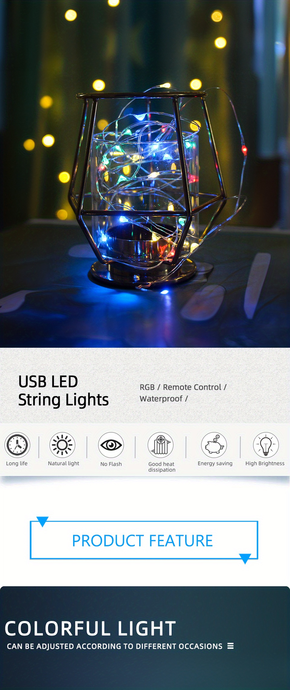 Smart Led Strip Light 5v Usb Rgb Led String Light Ip65 - Temu Australia