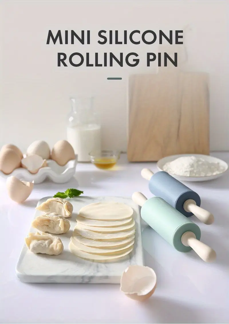 Silicone Rolling Pin Small Rolling Pin Wooden Handle Dough - Temu New ... Silicone Rolling Pin Small Rolling Pin Wooden Handle Dough - Temu New ...