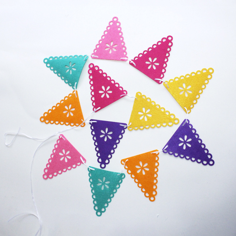 set pull flags felt pinata la flowers day dead party banner - Temu ...