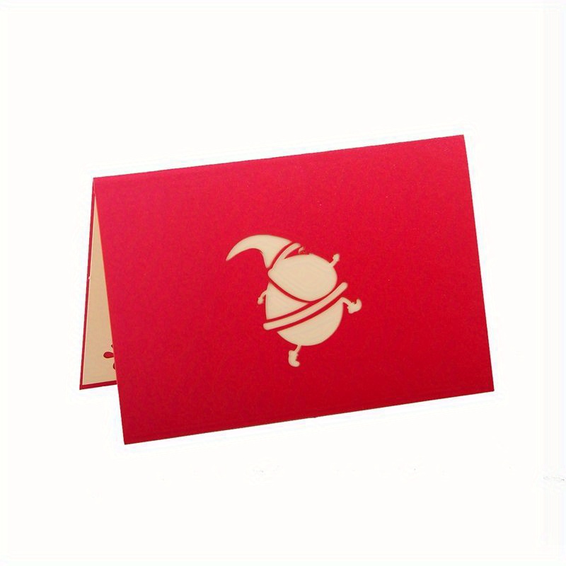 Creative 3d Three Christmas Greeting Card - Temu Australia