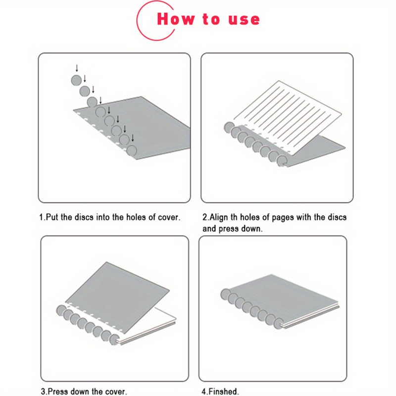 Disc Binding Mushroom Hole Binding Systems T hole Round Ring - Temu ...