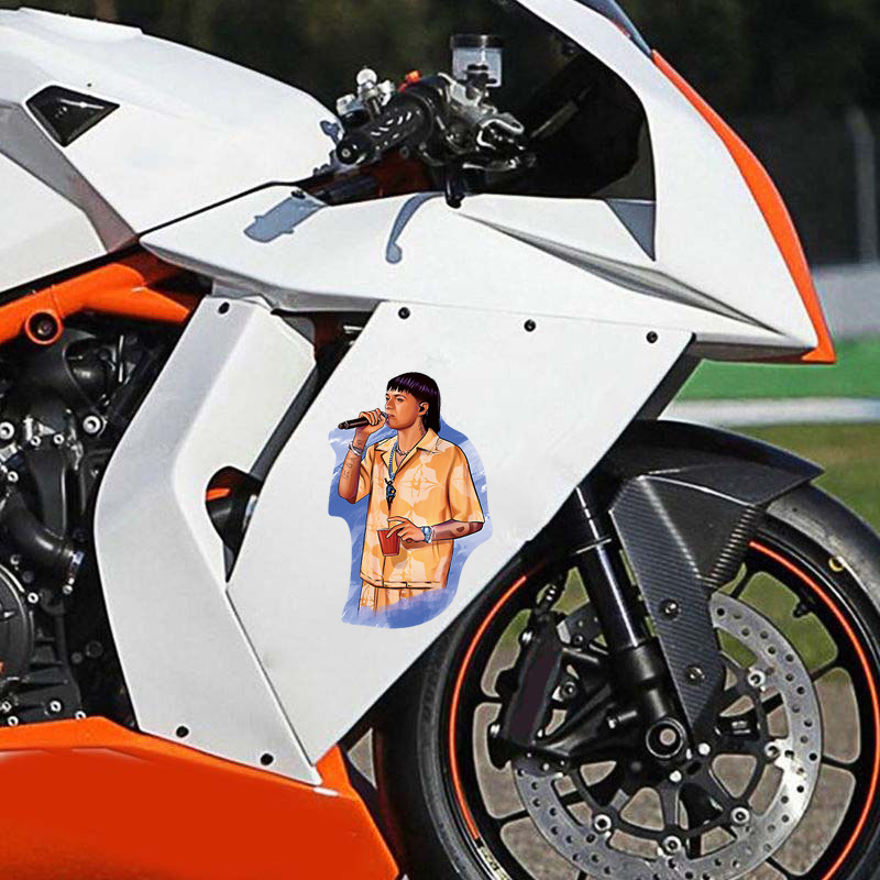 Singing Star Motorcycle Stickers Singer Cartoons Comics - Temu New Zealand