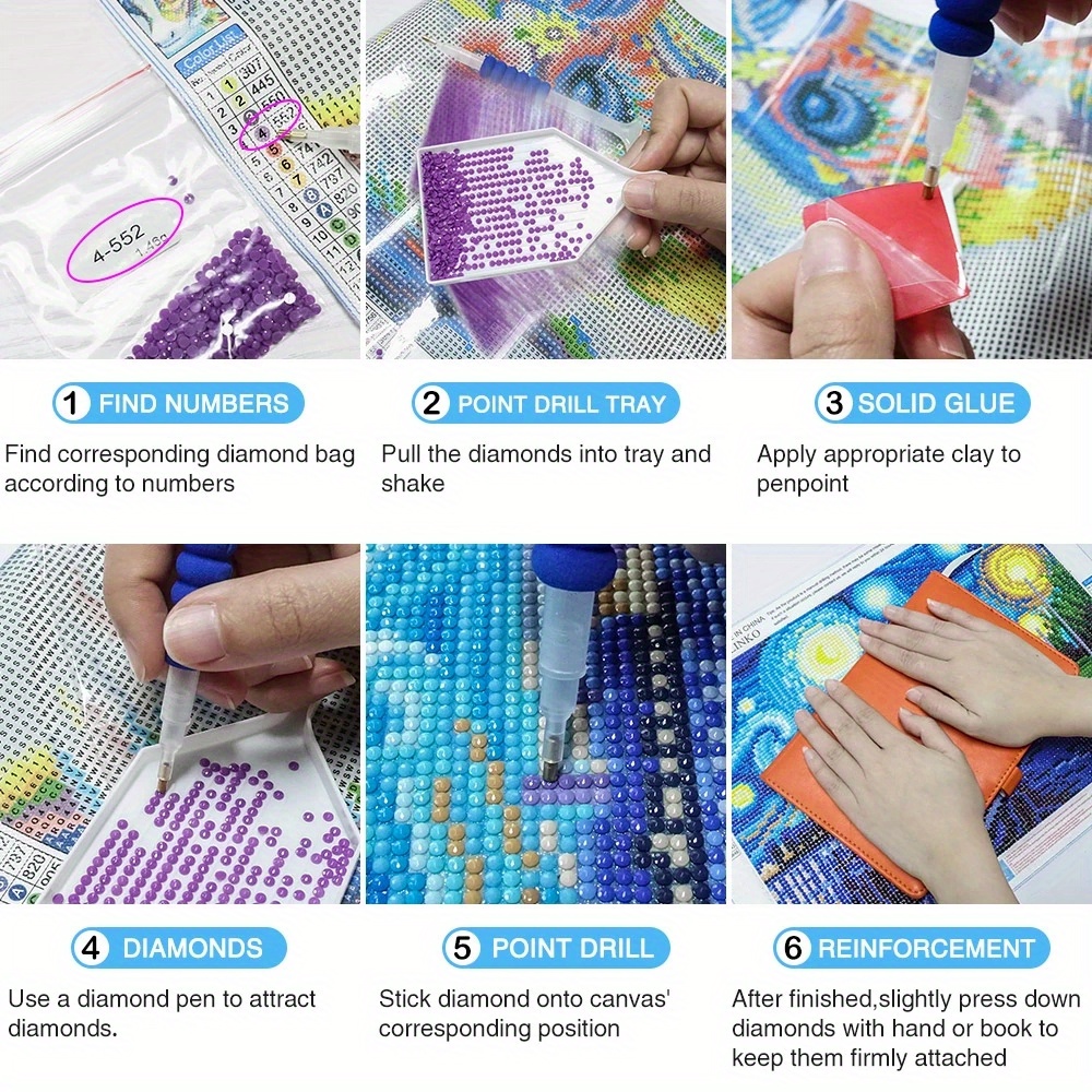 5d Diy Artificial Full Round Diamonds Painting Set Adults - Temu United ...