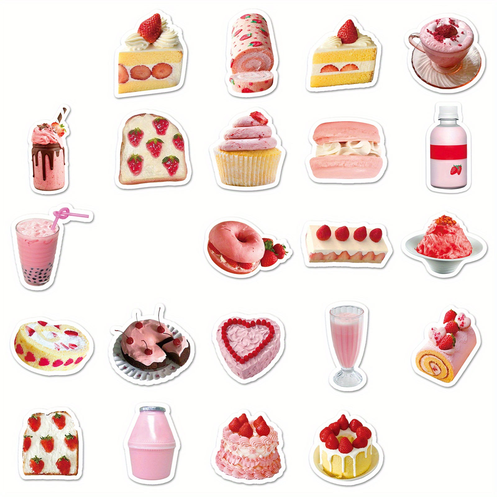 Cake Dessert Cartoon Food Creative Stickers Bullet Journal - Temu Norway