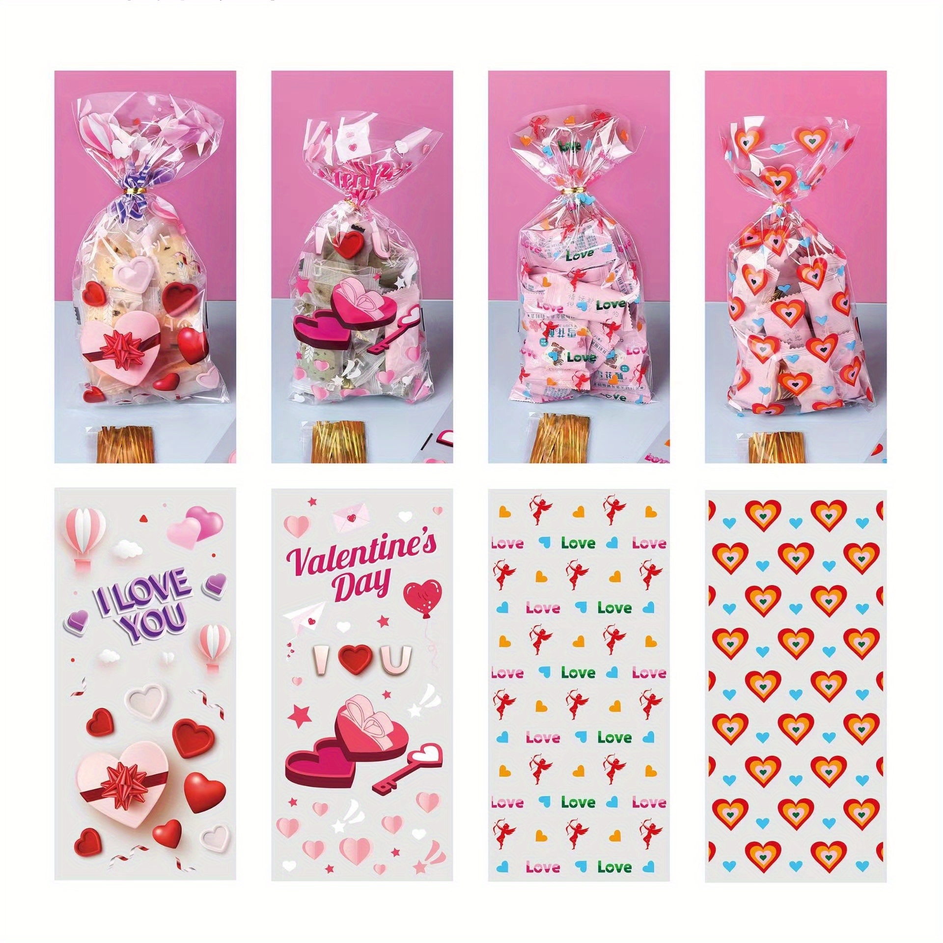 opp cellophane valentine's day biscuit gift gift packaging - Temu Norway