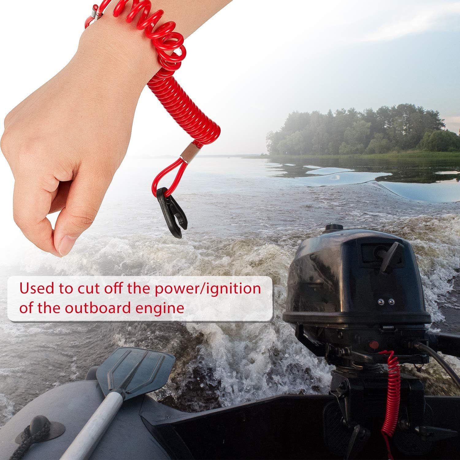 Tether Cut Off Lanyard Engine Kill Switch Lanyard - Tether Cut Off For ...