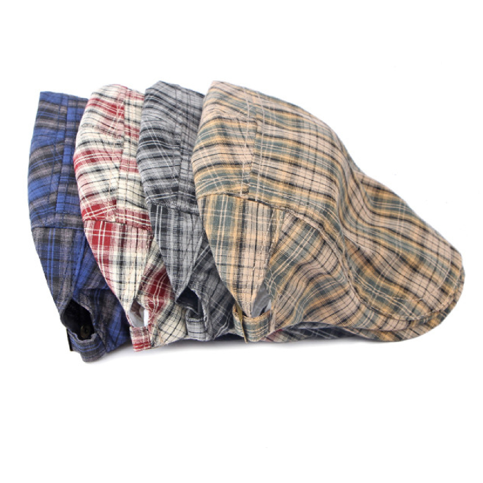 Summer Adjustable Men Vintage Newsboy Hats With Metal - Temu Australia