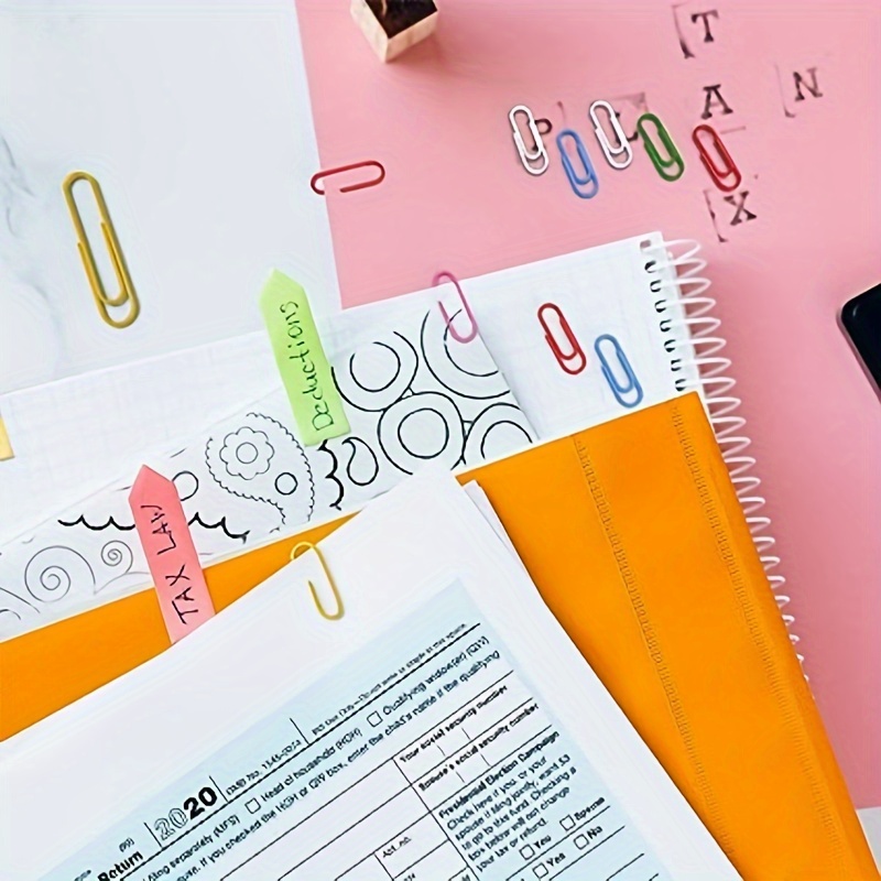 Colored Paper Clips Assorted Sizes Small Medium Large - Temu United Kingdom