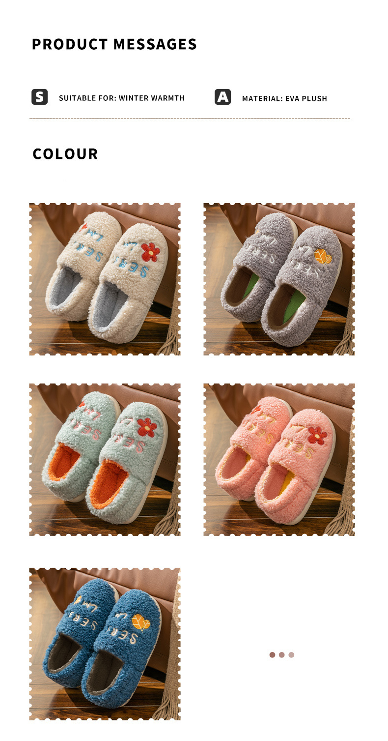 Letter Slippers Slip Round Toe Low Non - Temu South Africa