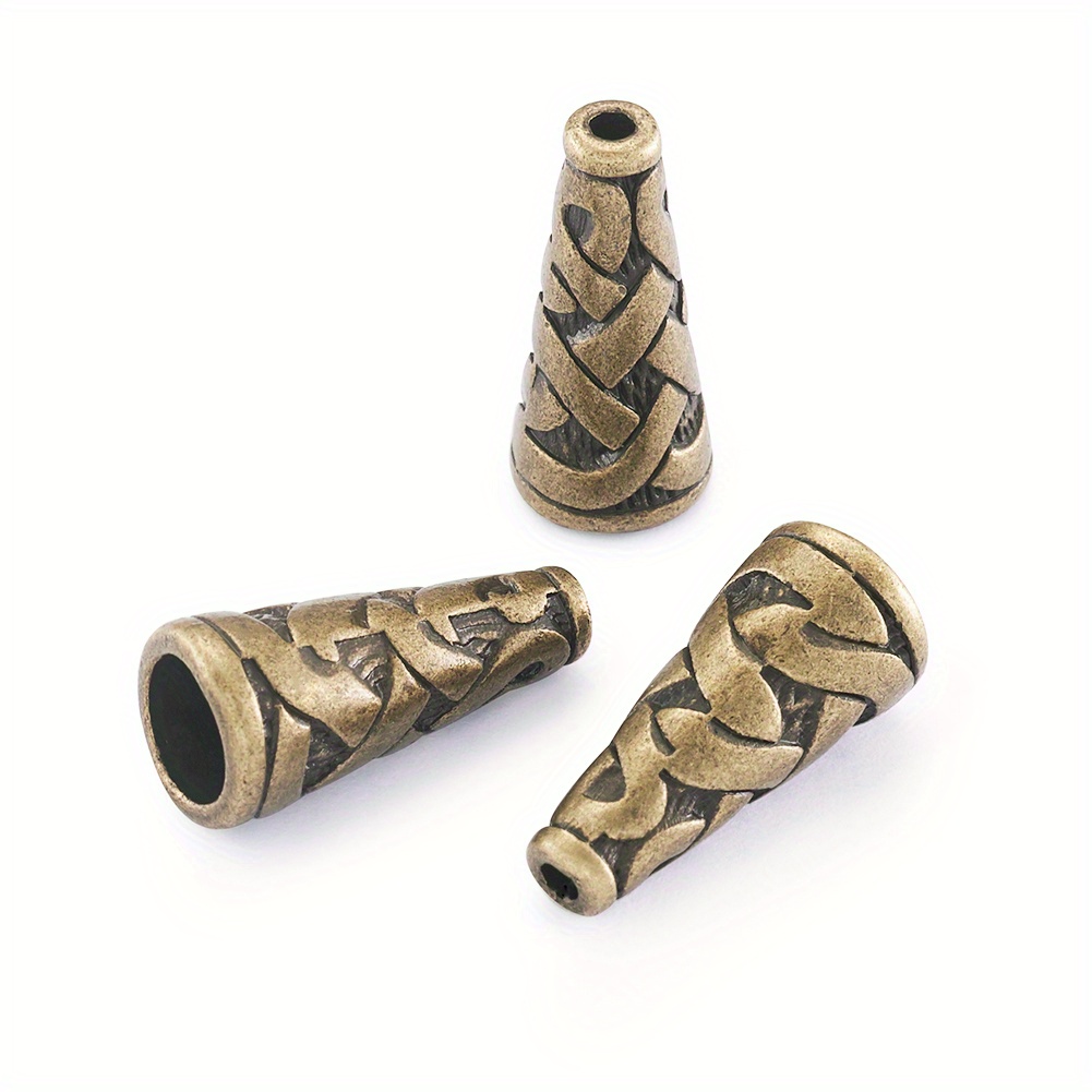 Vintage Style Alloy Bead Cone Spacer End Diy Earrings - Temu Qatar