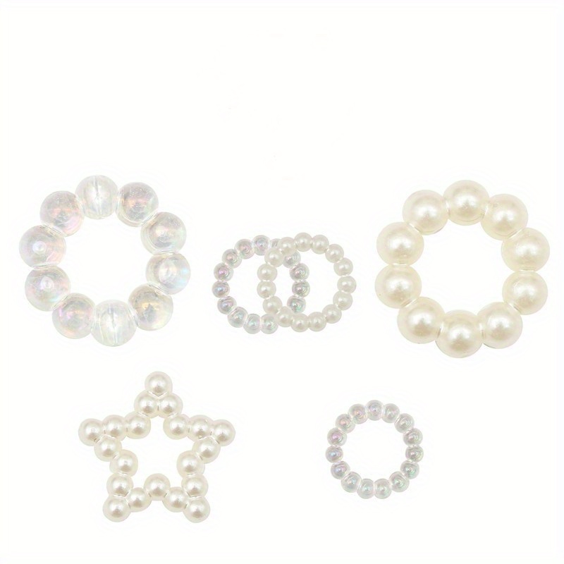 geometric shape acrylic vintage hoop separator beads spacer - Temu ...