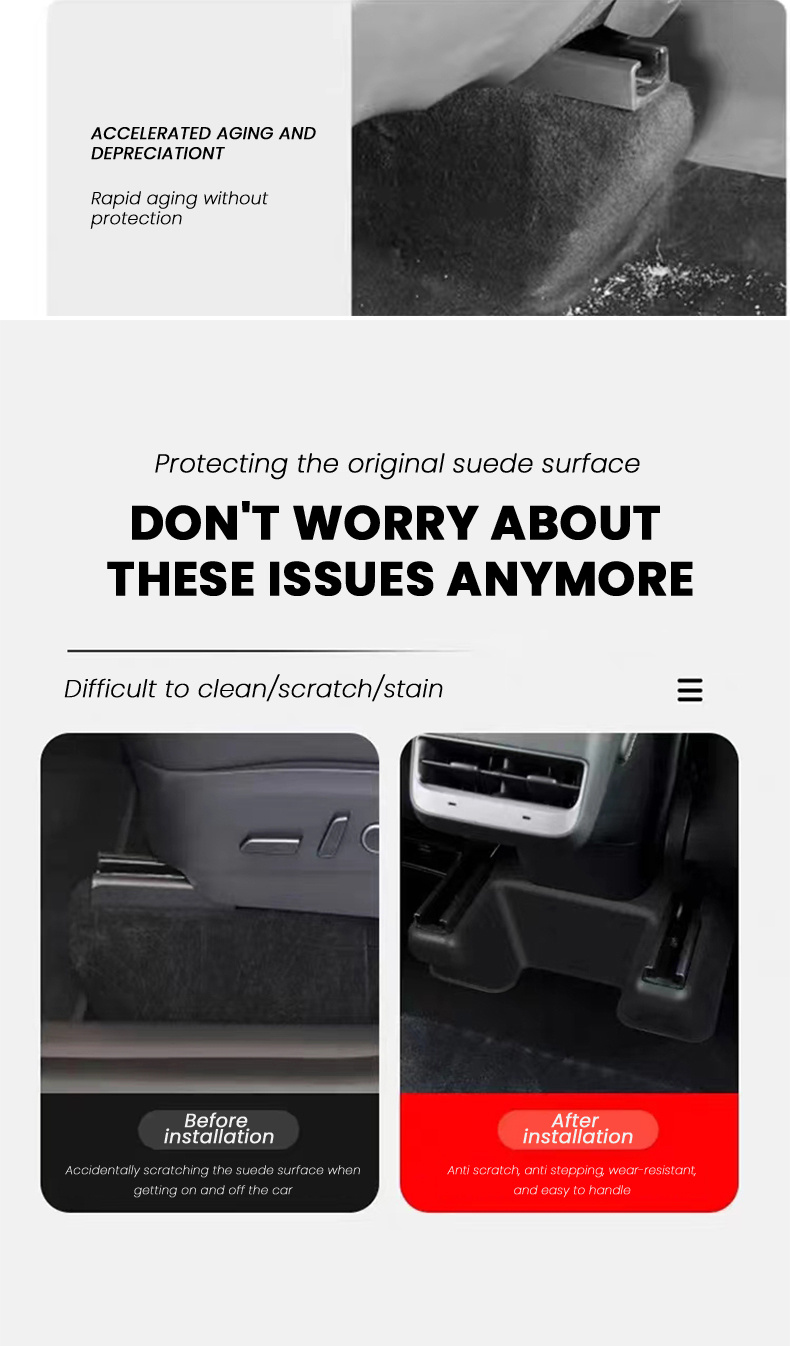 Suitable Model Y Tpe Seat Slide Pad Cover Anti kick - Temu United