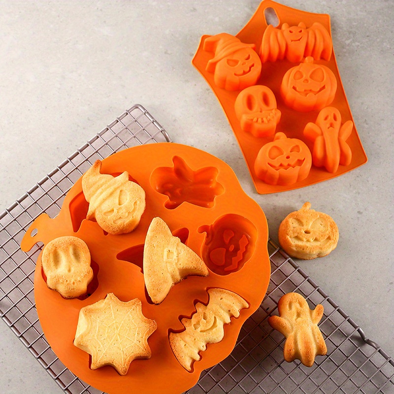 6 Halloween Silicone Cake Mold Skull Pumpkin Diy - Temu Canada