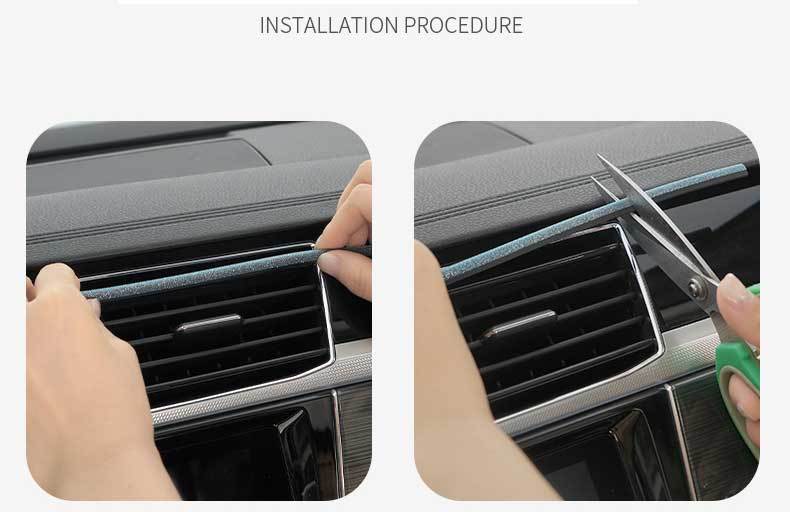 10pcs New Car Air Conditioner Outlet Decoration Strip Car Interior ...