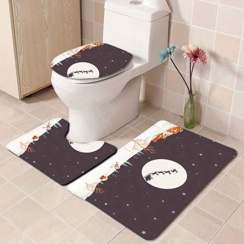 Toilet Floor Mats Set Household Doormat Bathroom Anti slip - Temu ...