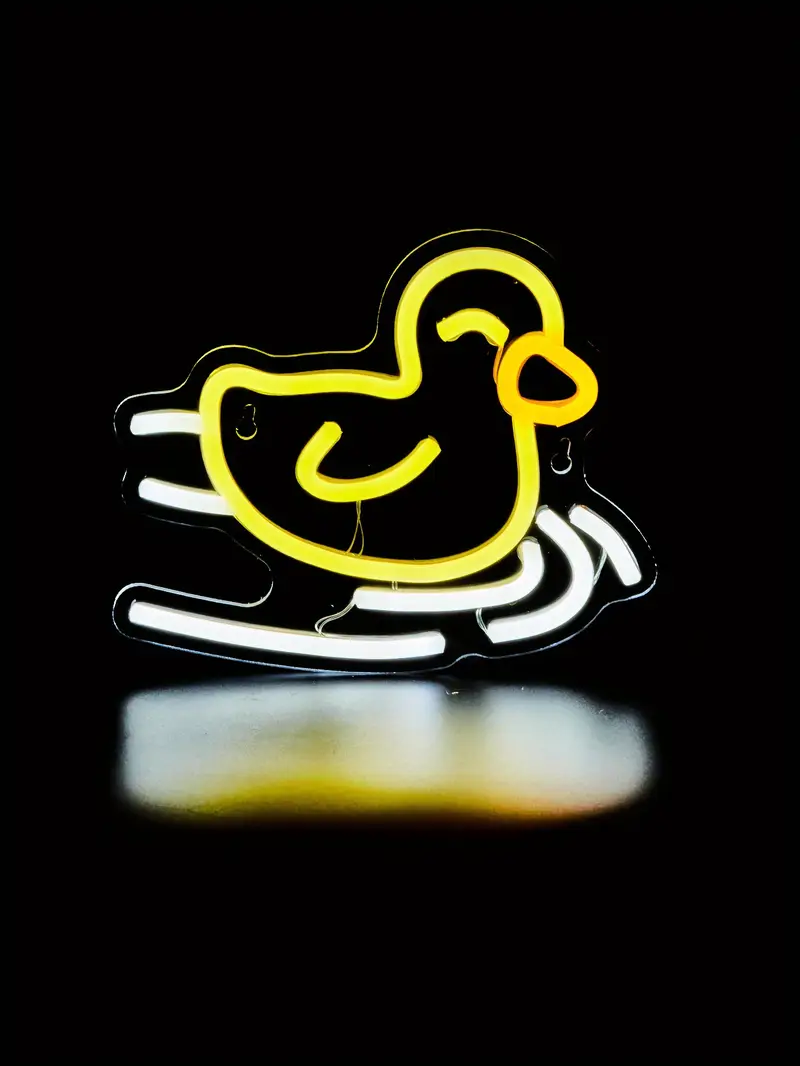 Backboard Led Neon Light Duck Bedroom Decorative Light 5v Temu Australia