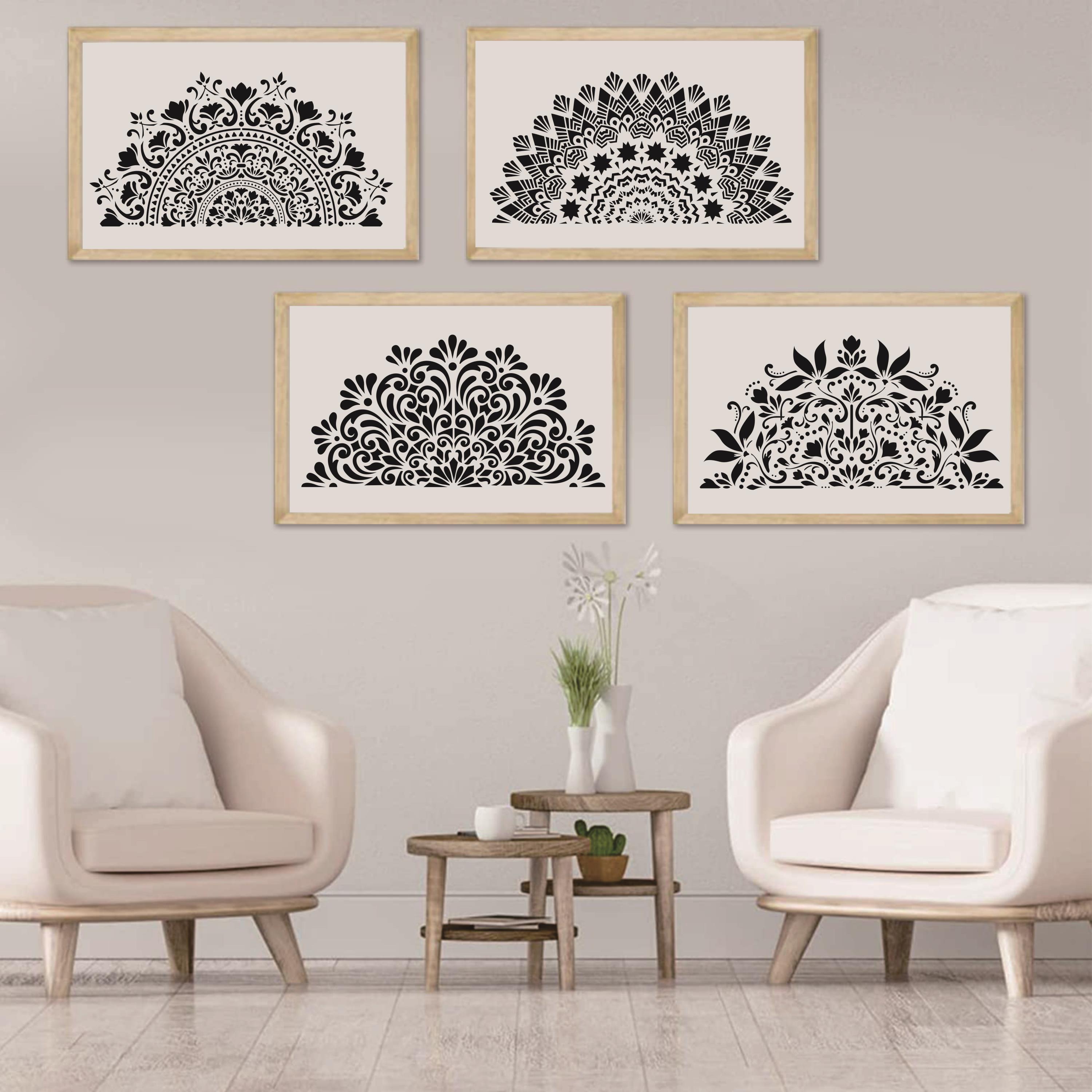 Mandala Stencils Reusable Mandala Painting Templates Floral - Temu