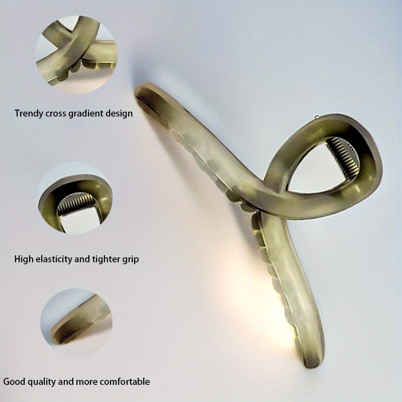 Gradient Color Simple Hair Clip Comfortable Claw Clips Cute - Temu ...