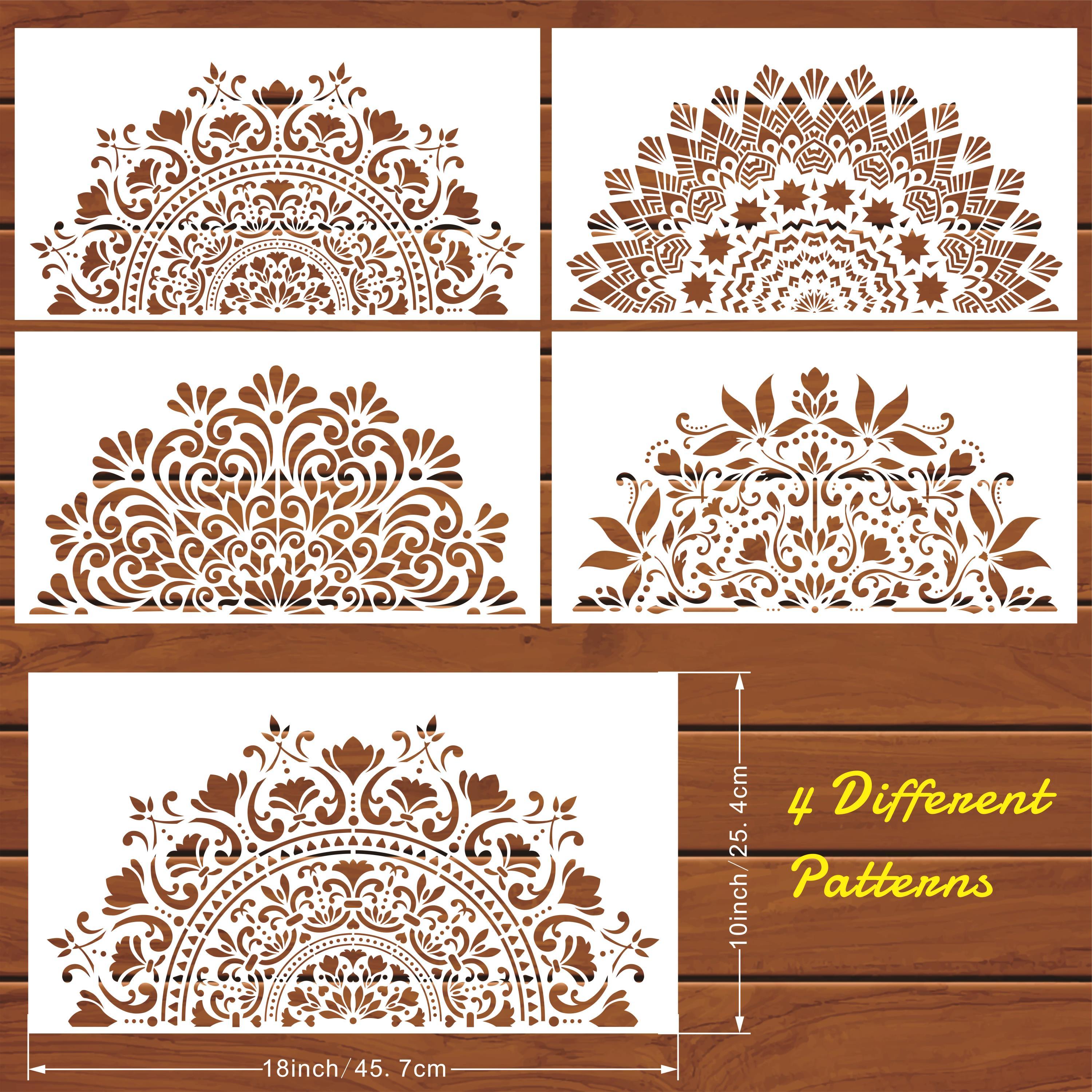 Mandala Stencils Reusable Mandala Painting Templates Floral - Temu