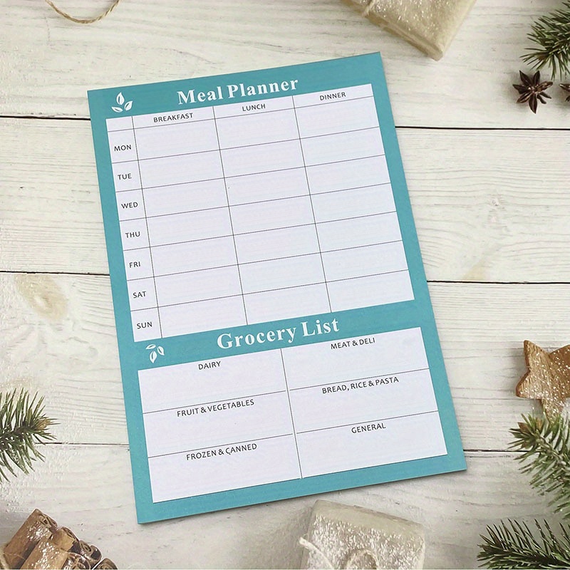 104 Pages Weekly Meal Planner Grocery - Temu Canada