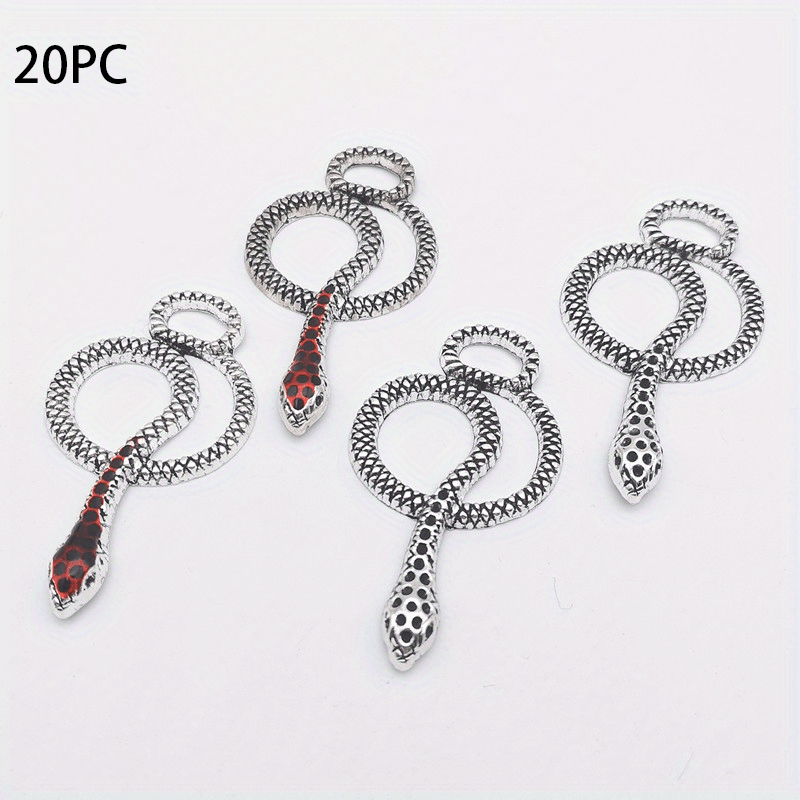 Mixed Color Animal Snake Pendant, Punk Style Snake Shaped Pendant ...