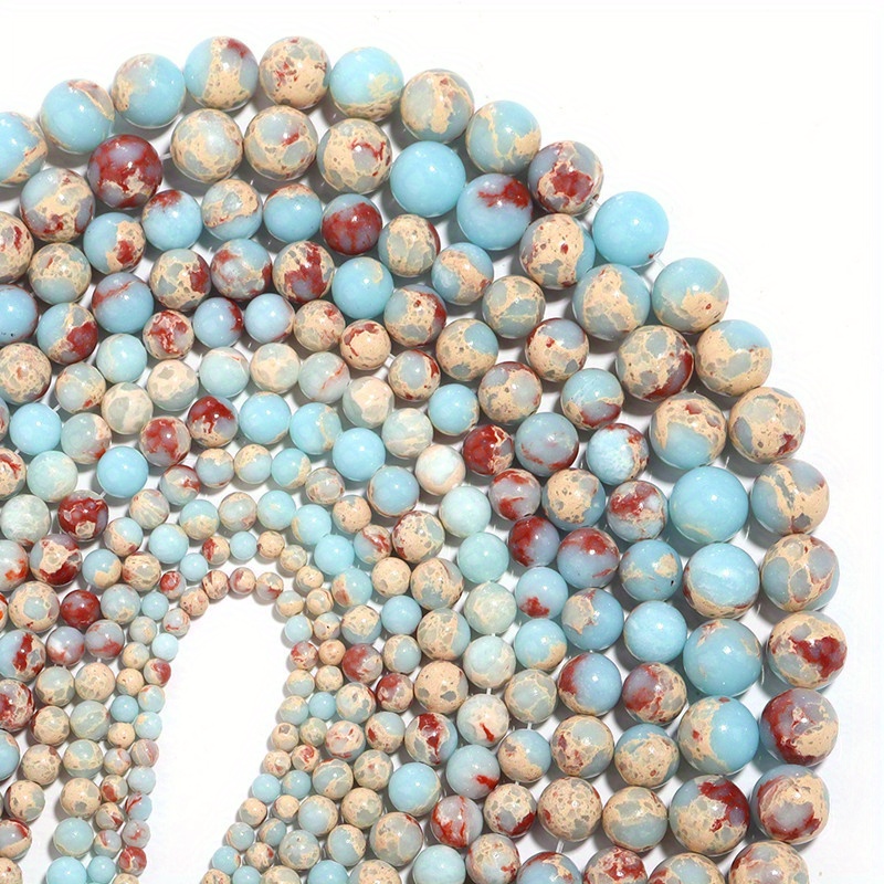 1 String Natural Snakeskin Stone Round Loose Beads Jewelry - Temu New ...