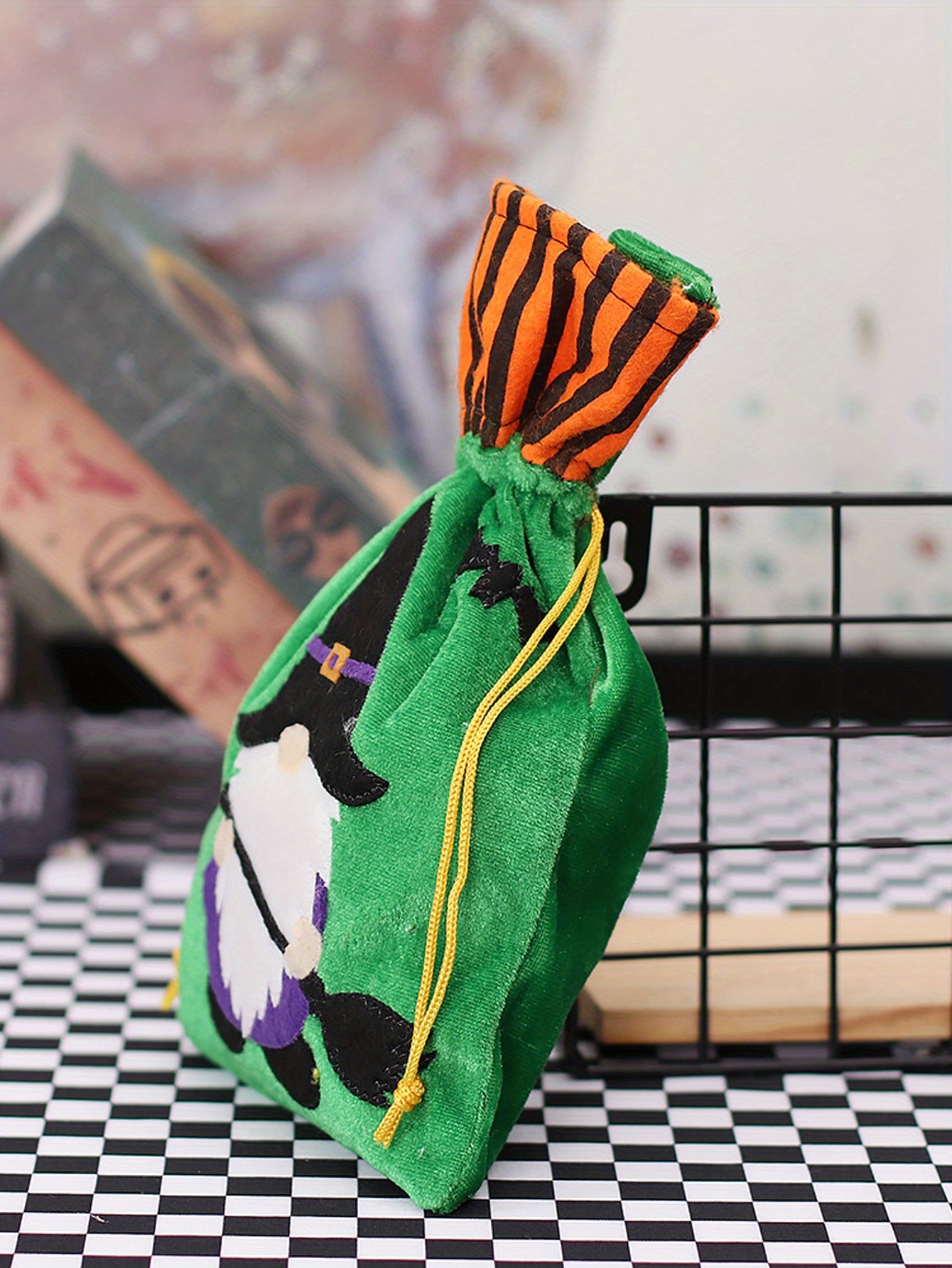 Halloween Decoration Gift Bag Cartoon Machine Embroidery - Temu Norway