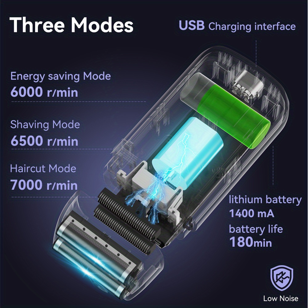 Shaving Reciprocating Double Mesh Shaver Shaver Shaver - Temu