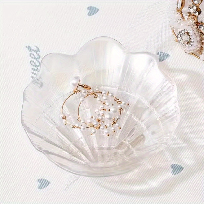 Simple Shell shape Design Jewelry Plate Makeup Table - Temu Australia