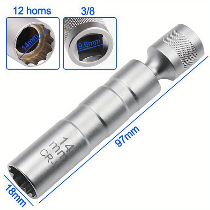 Socket Wrench Magnetic 12 Angle Repairing Removal Tool Thin - Temu ...