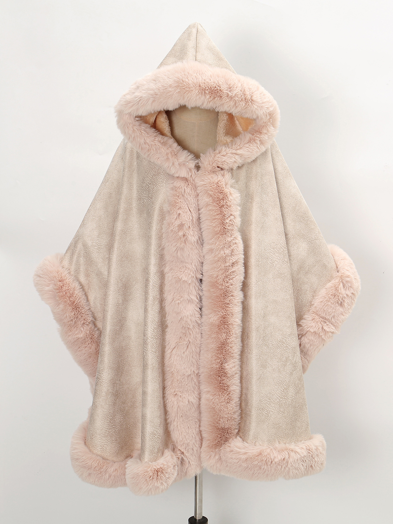 rabbit fur shawl scarf cloak cardigan jacket - Temu Canada