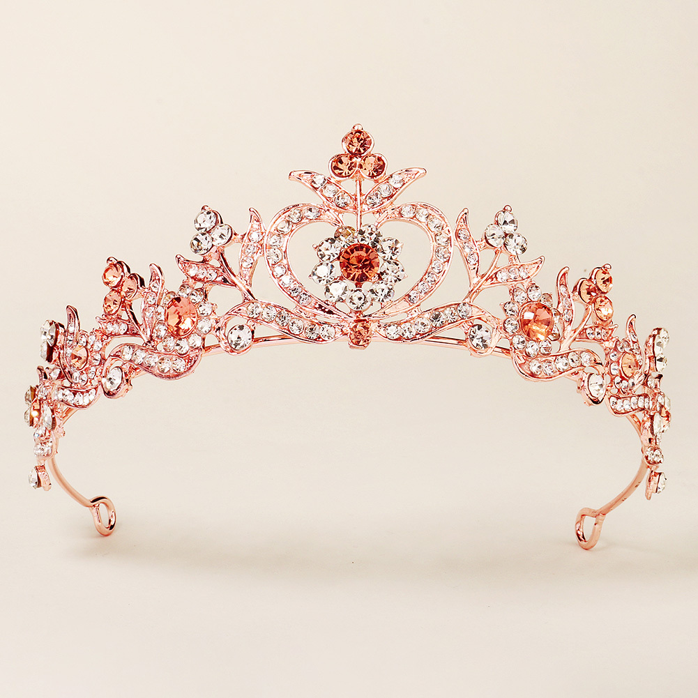 Vintage Baroque Rhinestone Crown Hairband Headband Party Favor ...