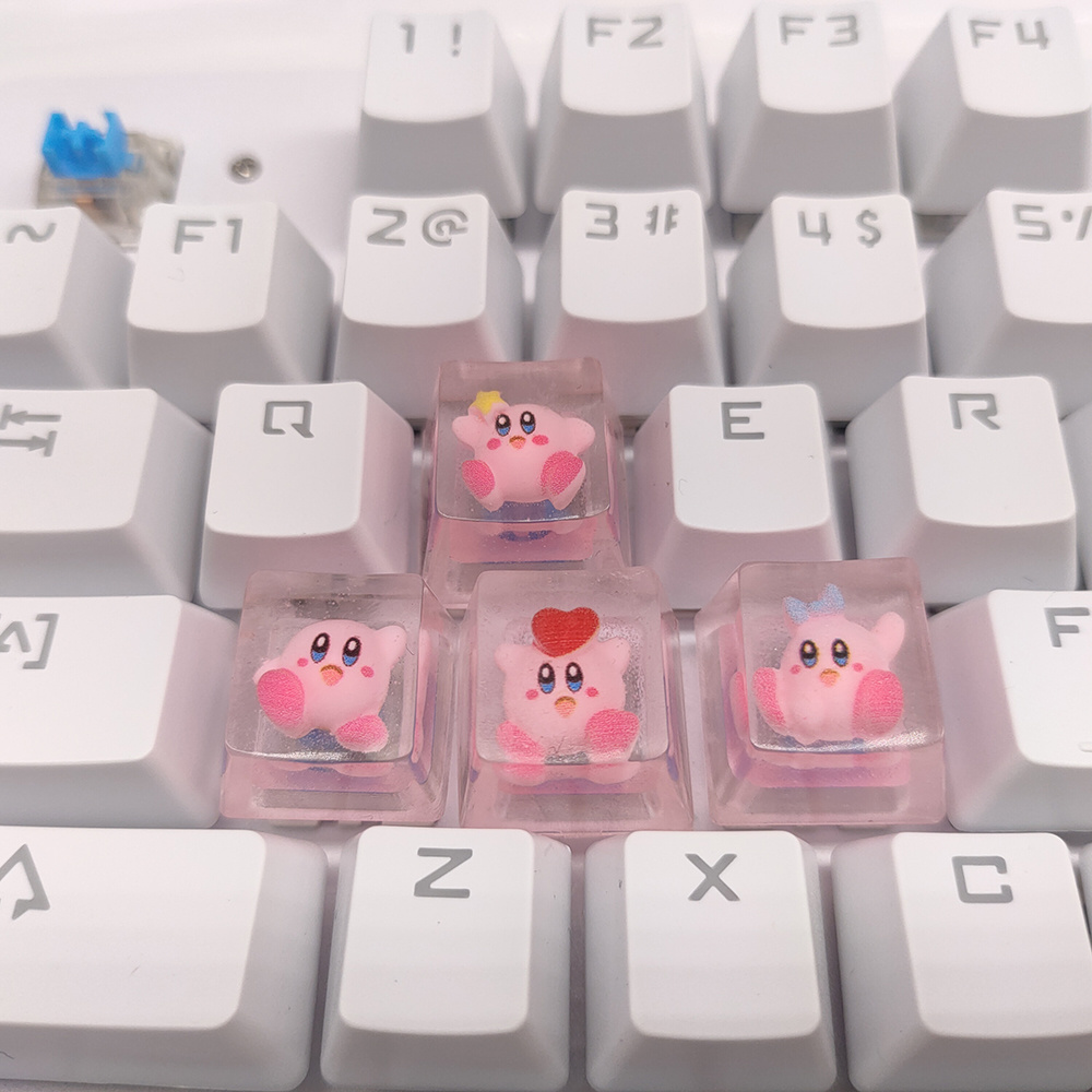Anime Cute Diy Key Games Transparent Keycaps For - Temu
