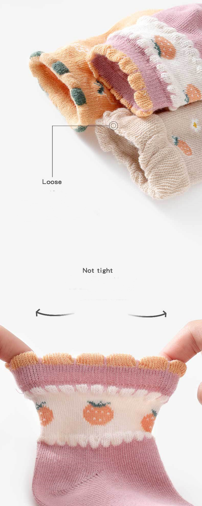 Baby Girls Cute Casual Cute Cartoon Pattern Print Socks - Temu Norway