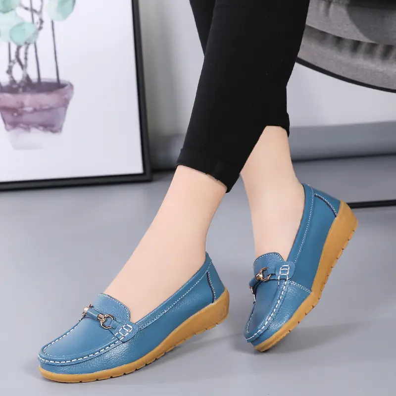 Womens Decor Flat Loafers Comfy Solid Color Slip Temu New Zealand