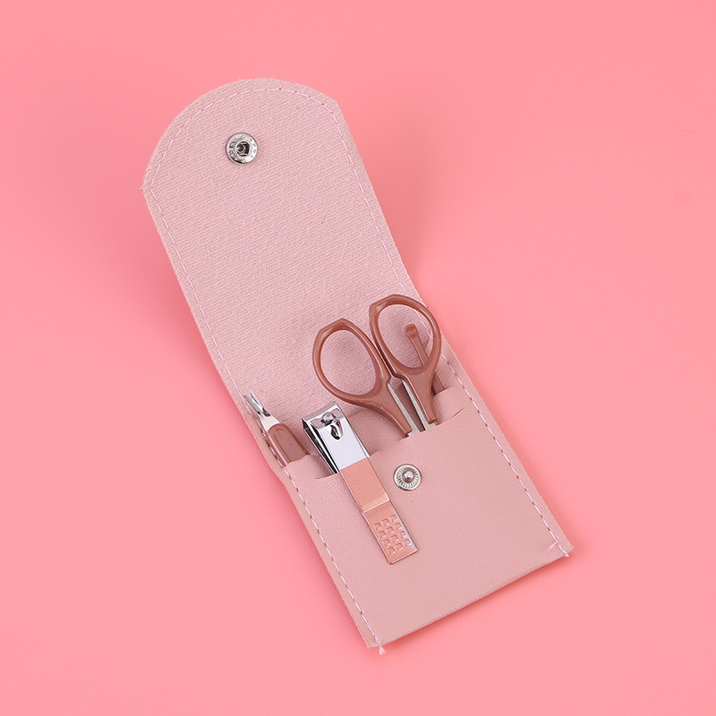 4 Pcs Manicure Set Stainless Steel Nail Clippers Portable - Temu Australia