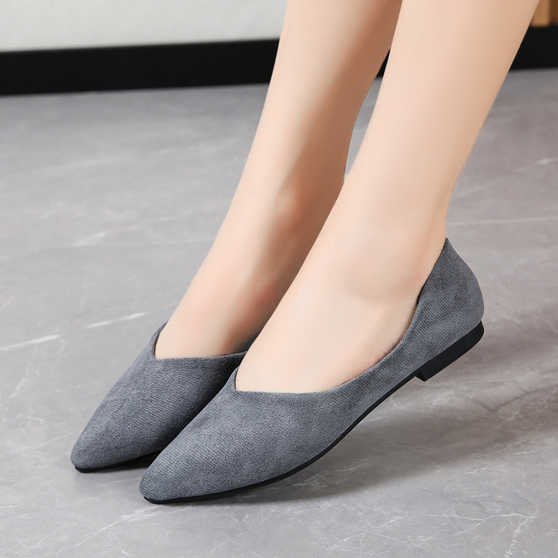 Women's Pointed Toe Ballet Flats Pointed Toe Soft sole Solid - Temu Norway