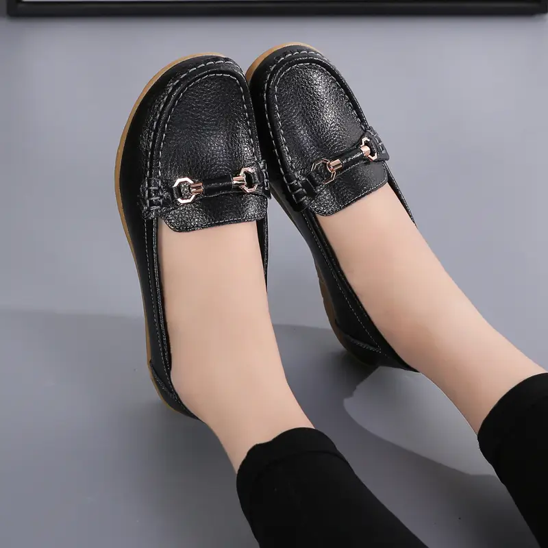 Womens Decor Flat Loafers Comfy Solid Color Slip Temu South Africa