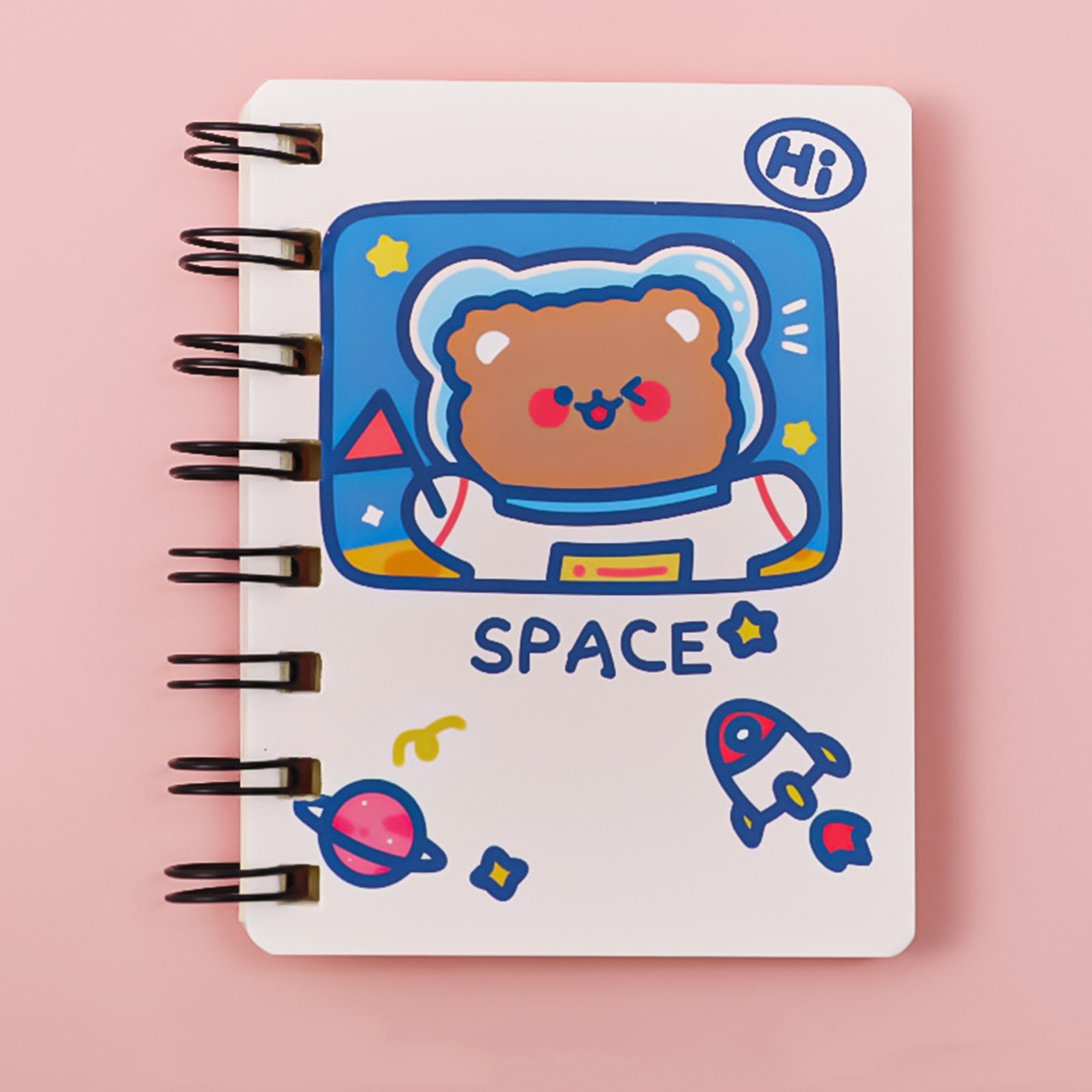 1pc 4pcs A7 Spiral Notebook 4 13 3 15inch 80 Sheets Cartoon Planet ...